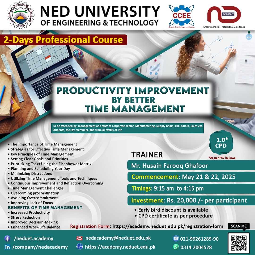 Our Programmes | NED Academy - CCEE | CMPP | PTMC